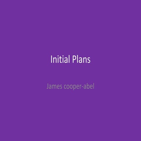 2. initial plans(1) | PPT