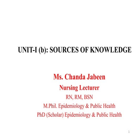 2. sources of knowledge | PDF