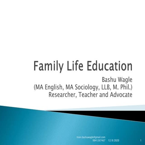 FAMILY AND COMMUNITY & FAMILY LIFE CYCLE | PDF