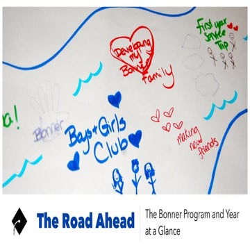 2019 Bonner Program - The Road Ahead | PPT