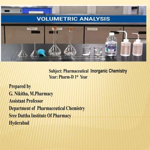 2. volumetric analysis | PPTX | Chemistry | Science
