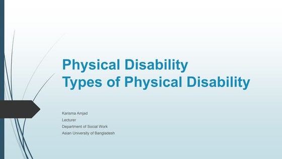 Disability | PPT