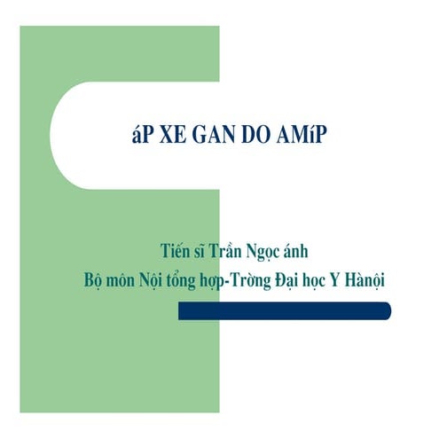 ÁP XE GAN DO AMIP | PDF