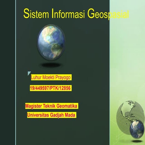 Mengenal Sistem Informasi Geospasial | PDF