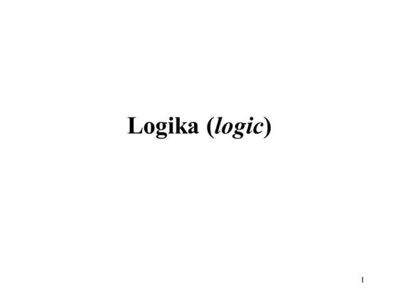 Proposisi Logika Informatika | PDF
