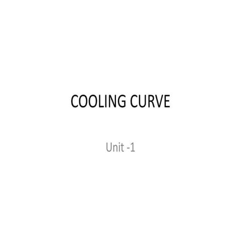 cooling curve | PPTX