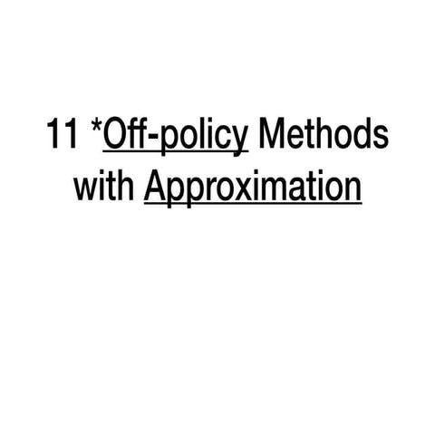 off-policy methods with approximation | PDF