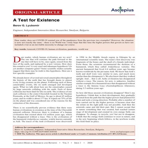 A Test for Existence | PDF | Space and Astronomy | Science