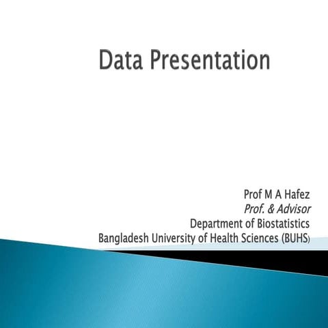 Data presentation | PPT