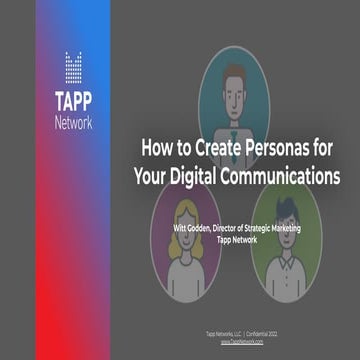 How to Create Personas for Your Digital Communications | PDF ...
