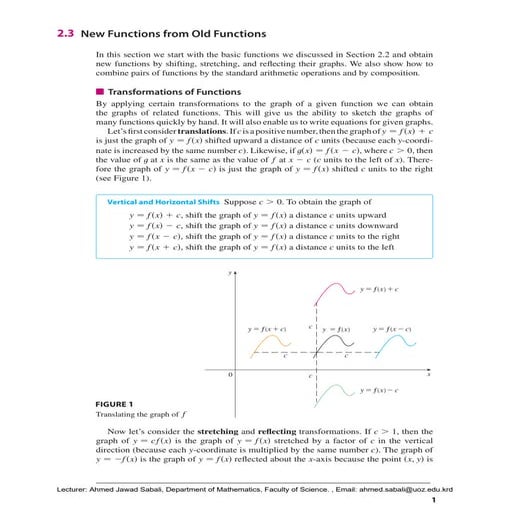 23 New Functions From Old Functions Pdf 