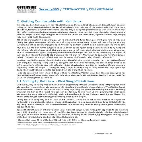 TÌM HIỂU VỀ METASPLOIT TRONG KALI LINUX - Thái Tuấn | DOCX