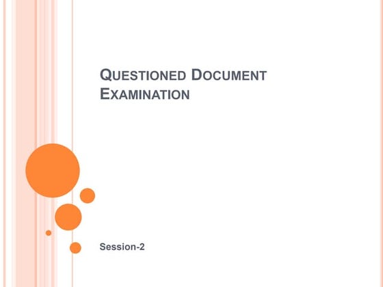 Classes of questioned documents | PPT
