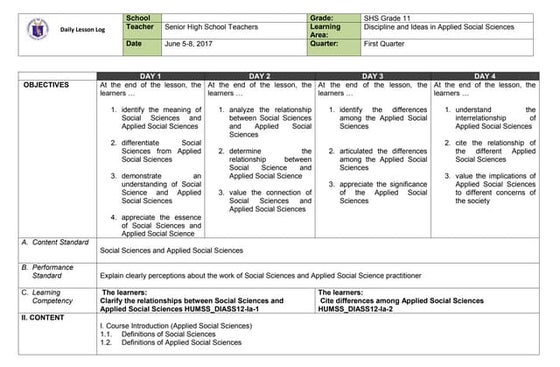 DLP DIASS Q2 Week a - Settings, Processes and Tools in Communication.doc