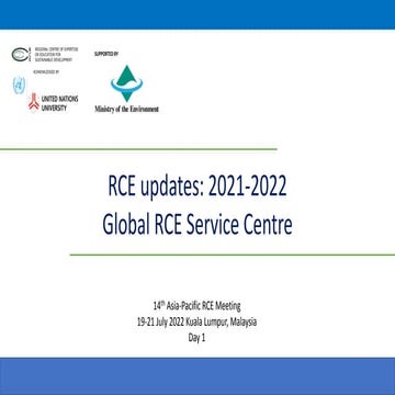 RCE Updates from Global RCE Service Centre | PPTX