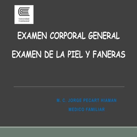 Examen físico general | PPTX