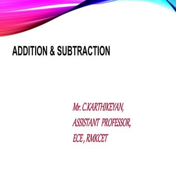 2 Addition And Subtractionpptx 