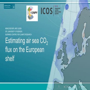 Becker, Meike: Estimating air sea CO2 flux on the European shelf | PPTX