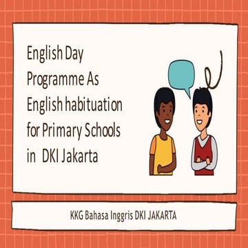 2.English Day Programme As English habituation for Primary School in ...