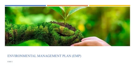 Environmental management plan- Environmental engineering | PPT