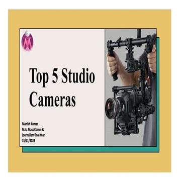 Top 5 Best Cameras For Studio | PPT