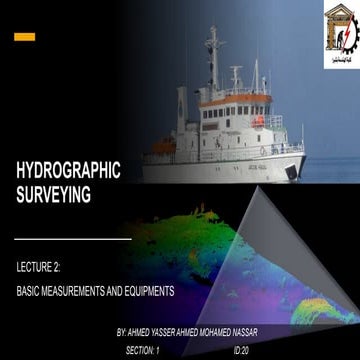 Hydrographic Surveying - Basic Measurements And Equipments | PPTX