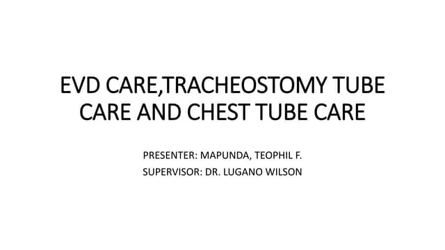 Nursing care patient with Chest tube ppt | PPTX