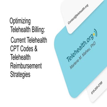 2.24.23 Optimizing Telehealth Billing- Current Telehealth CPT Codes ...
