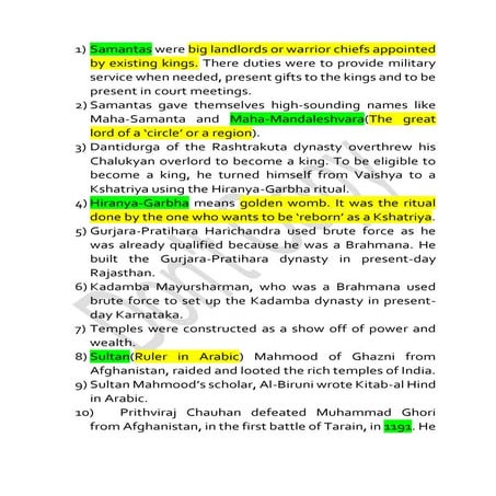 Class 7 Chapter 2 History New Kings and Kingdoms Notes (NCERT) | PDF