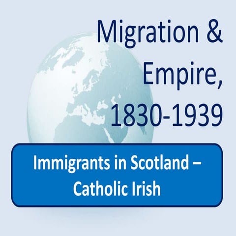 Higher migration and empire - Immigrants in Scotland - Irish Catholics.pptx