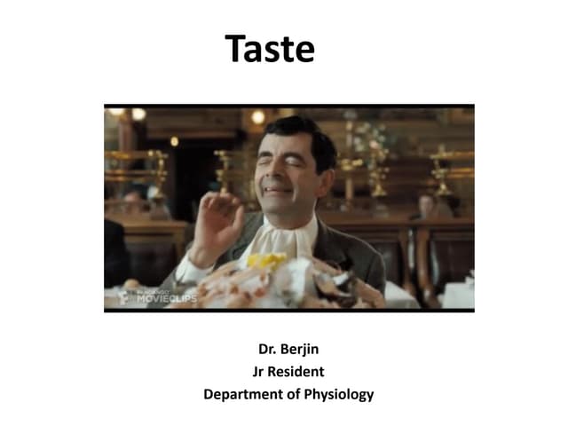 SENSE OF TASTE | PPT