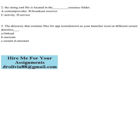 2. the string.xml file is located in the_________resource folder. .pdf