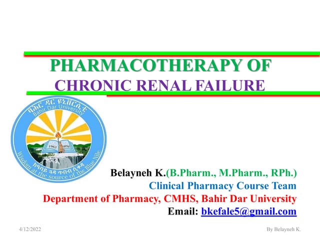 Chronic Kidney Disease | PDF