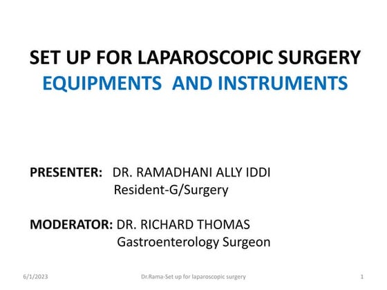 Laparoscopic instruments | PPTX