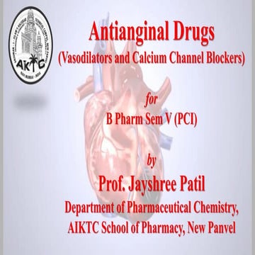 2.1 Antianginal Agents (PCI).pdf | Heart and Cardiovascular Diseases ...