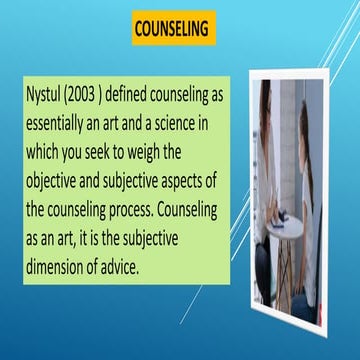 2. Goals of Counseling..pptx | Mental Health | Diseases and Conditions