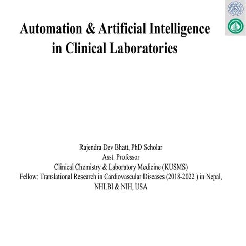 2. Automationa & AI in Clinical Laboratory.pptx