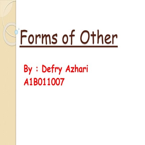 2.Forms of Other.pptx