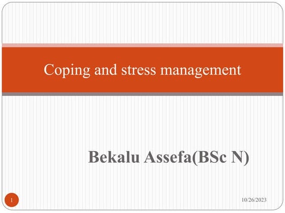 Coping strategies ppt | PPTX | Mental Health | Diseases and Conditions