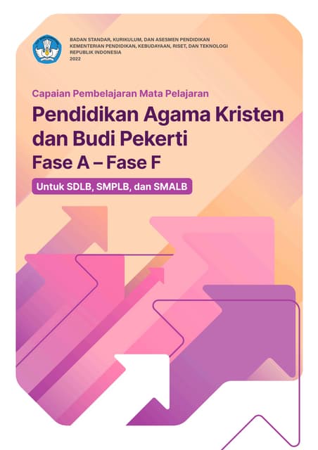 Modul Ajar Agama Kristen Fase A Kurikulum Merdeka | DOCX