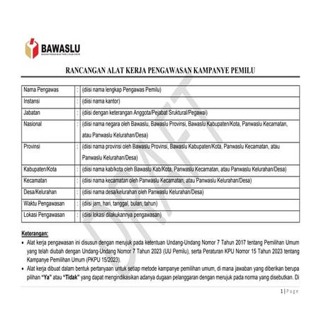 2. RAK PENGAWASAN KAMPANYE (02102023).docx