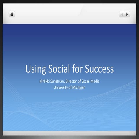 2 24-14 Using Social for Success | PPTX