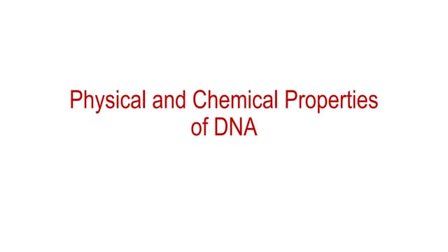 Tm of DNA - melting temperature of DNA | PPTX