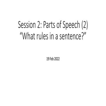part of speech What Rules in a Sentence.pptx