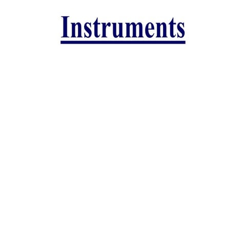 Instruments basic training for iti,dme .ppt