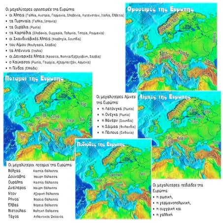 Σημειώσεις για τον οριζόντιο και τον κατακόρυφο διαμελισμό της Ευρώπης ...
