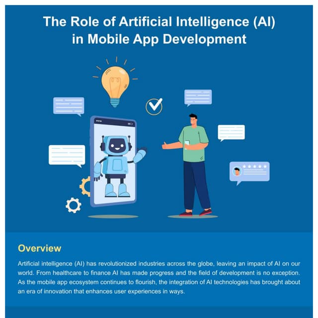The Role of Artificial Intelligence (AI) in Mobile App Development | PDF