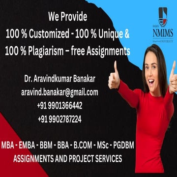 NMIMS project assistance - NMIMS MBA Customized Project Services.pdf