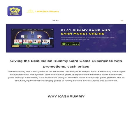 Indian Rummy Card Game | Play Rummy Online Via KASHRUMMY | PDF