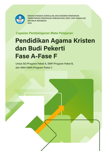 Modul Ajar Agama Kristen Fase A Kurikulum Merdeka | PDF